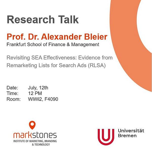 Research-Talk mit Prof. Dr. Alexander Bleier - Universität Bremen